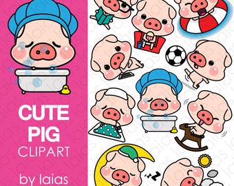 Three Little Pig Clipart set / instant download 13009