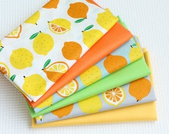 Lemon lime fabric | Etsy