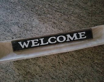 Wooden welcome sign | Etsy