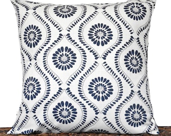 Navy blue cushion | Etsy