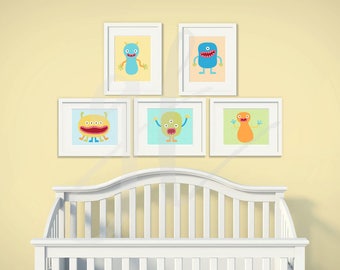 Little monster art | Etsy