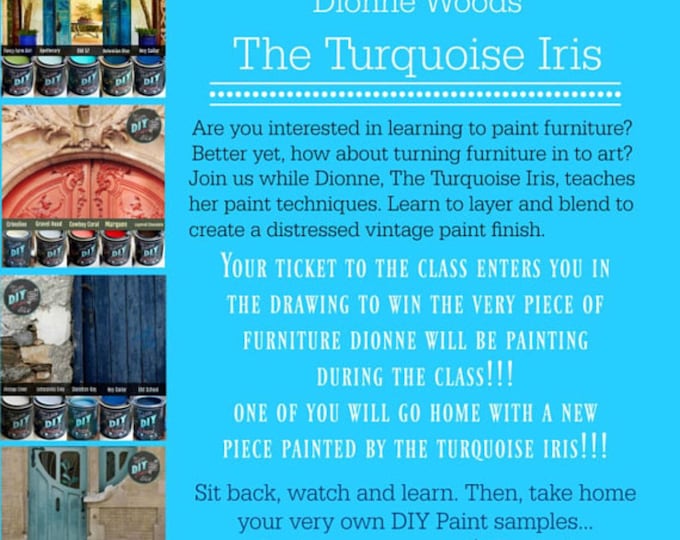 The Turquoise Iris ~ Furniture & Art ~ One Of A Kind