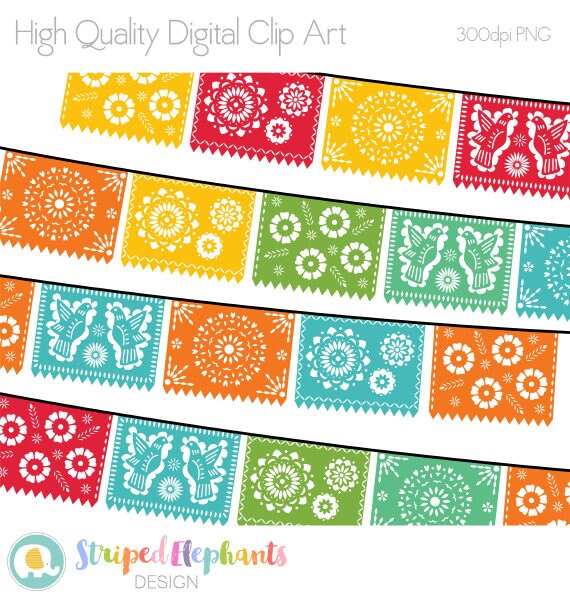 Fiesta Papel Picado Patterns Printable