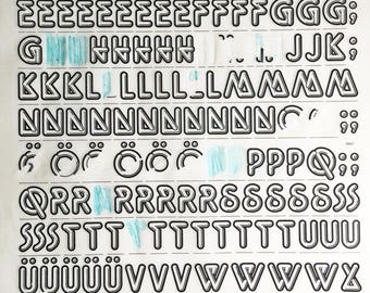Letraset lettering | Etsy