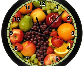 Kitchen Clock Orange Origami Fruit Clock-Large