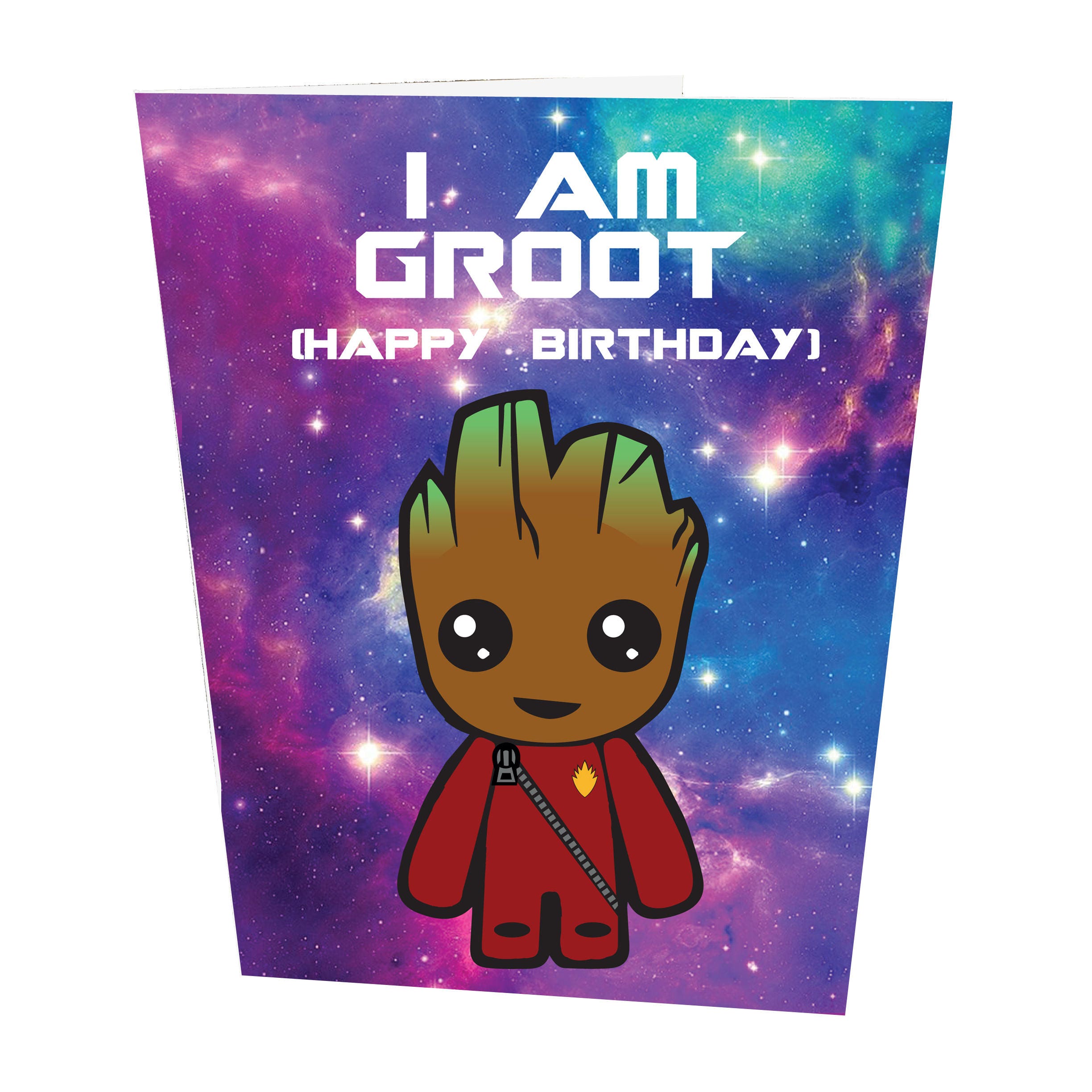 I Am Groot Happy Birthday Birthday Card