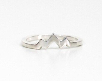 Mountain range ring | Etsy
