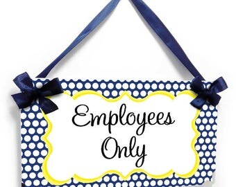 Employees only sign | Etsy