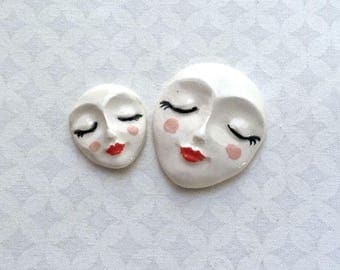 Ceramic faces | Etsy