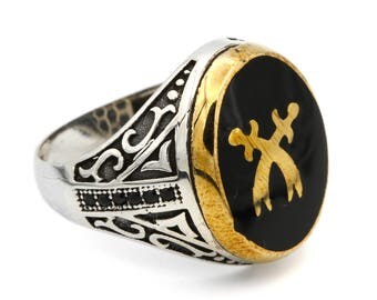 Mens signet ring | Etsy