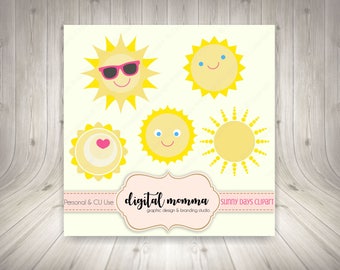 Weather Clipart Digital Sunny Sun Clipart Nice Weather Clipart