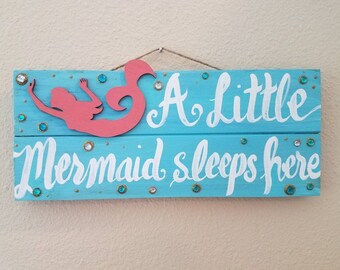 Little mermaid sign | Etsy