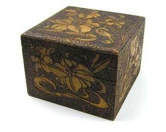 Pyrography box | Etsy
