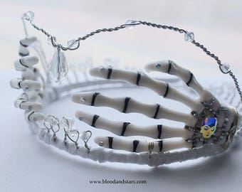 Gothic Skeleton Bone Hand Hair clip Accessory