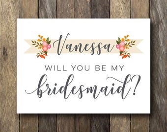Bridesmaid invite | Etsy