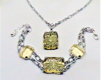 Vintage jewelry set | Etsy