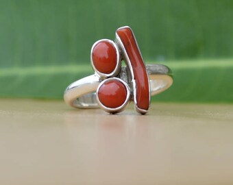 Coral ring | Etsy