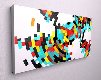 Colorful wall art | Etsy