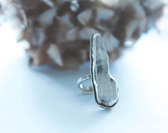 Quartz crystal ring | Etsy