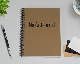 Personalized journal | Etsy