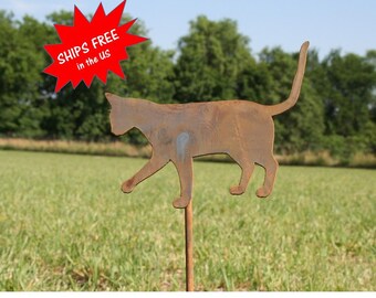 Cat garden sign | Etsy