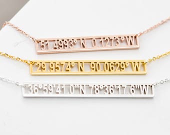 Coordinate necklace | Etsy