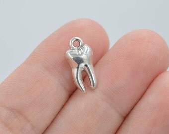 Baby Tooth Necklace in Sterling Silver Molar Tooth