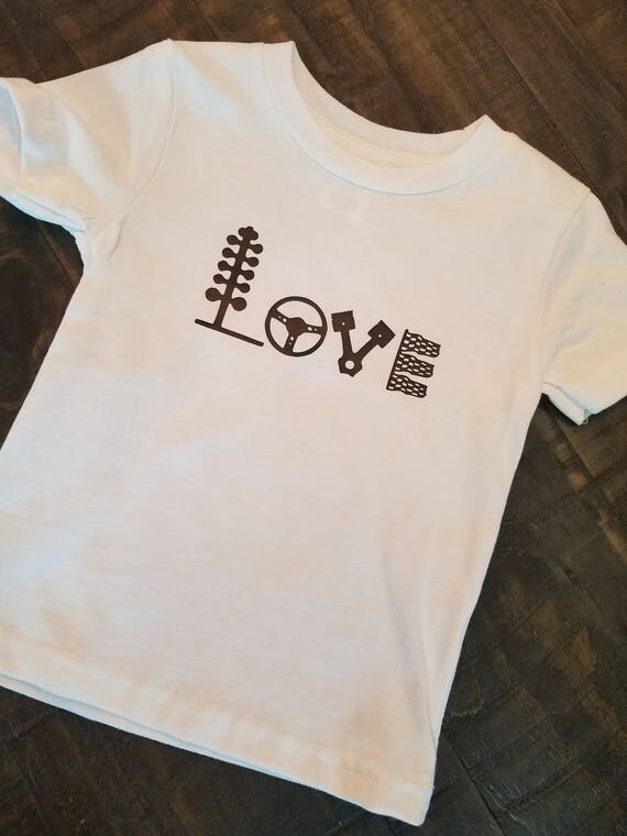 LOVE Drag Racing Toddler Tee Kid's Tee T-Shirt Drag Racing
