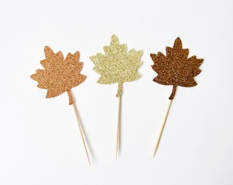 Fall cupcake toppers | Etsy