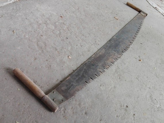VTG Extra Long Saw // Rustic Two Man Hand Saw, Antique Bucksaw, Large ...
