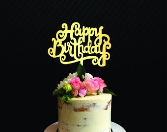 Birthday cake topper | Etsy