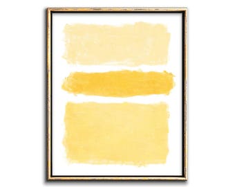 Yellow paintings | Etsy