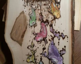 Wood burned art | Etsy