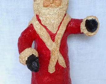 Paper mache santa | Etsy