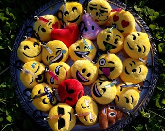 Emoji keychain | Etsy