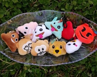 Emoji keychain | Etsy