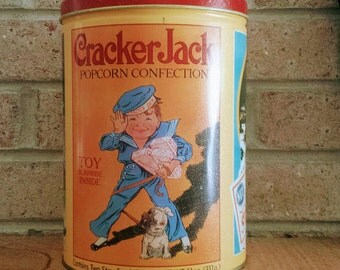 Cracker jack tin | Etsy