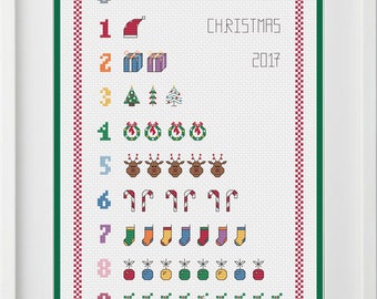 Cross stitch numbers | Etsy