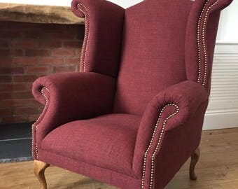 Wingback chair | Etsy