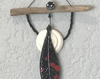 Ceramic feather | Etsy