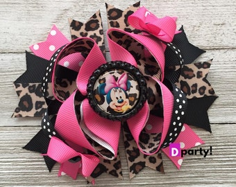 Leopard minnie mouse | Etsy