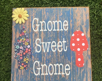 Gnome sign | Etsy