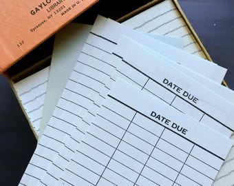 Library due date | Etsy
