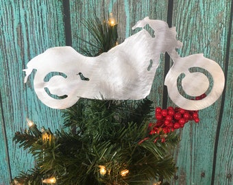 Moose Handcrafted Metal Christmas Tree Topper Holiday