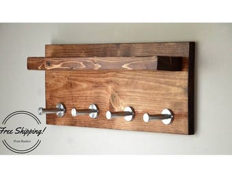 Rustic coat rack | Etsy