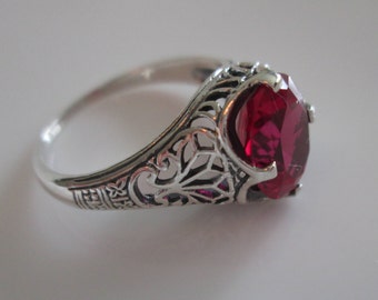 Vintage ruby ring | Etsy