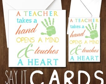 Teacher leaving card | Etsy