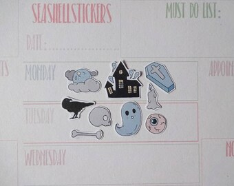 Creepy stickers | Etsy