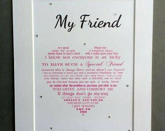 Best friend poem | Etsy