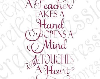 Teacher takes a hand | Etsy